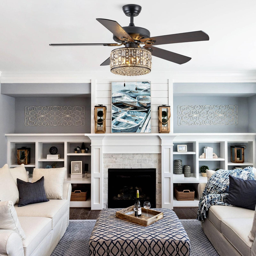 銆怬pen Box - Save Big銆5 - Blade Double Layer Drum Ceiling Fan with ...